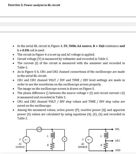 Rl Circuit Power Factor Correction Diagram Solved Exercise 2