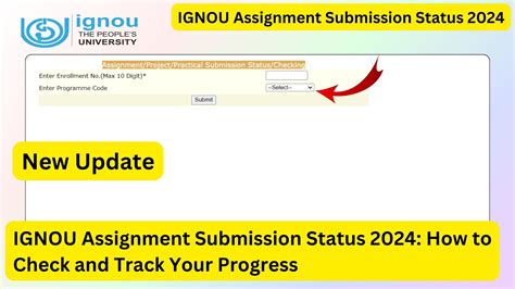 Ignou Assignment Submission Status 2025 Updated Check Marks Percentage