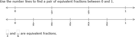 IXL Find Equivalent Fractions Using Number Lines 3rd Grade Math
