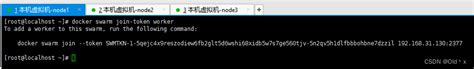 docker初始化swarm集群 docker swarm 单节点初始化 csdn博客
