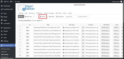 Learndash Lms How To Assign Course Certificates In Bulk Wp Sheet Editor