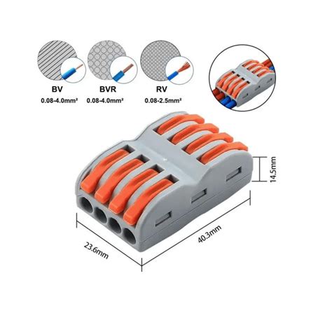 Electrical Compact Connector Splice And Derivation Original 2 Way 3 Way 5 Way 4mm And 6mm