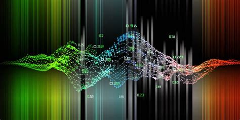 Abstract Modern Polygonal Concept Of Making Analytic D Big Data Visualization Stock Image