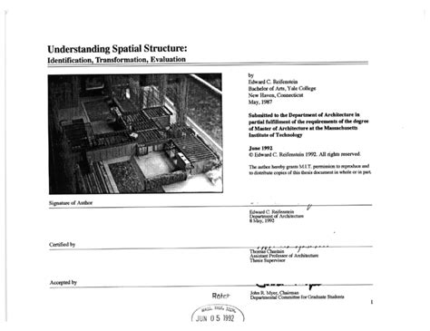 spatial structure identification transformation evaluation