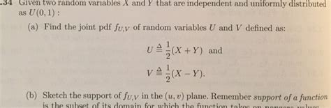 solved given two random variables x and y that are
