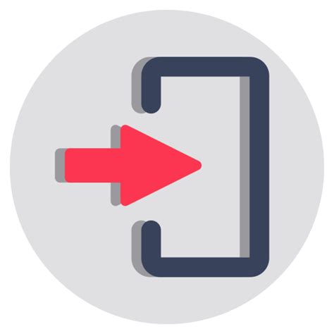 Sign Out Logoff Off Log Exit Icon Download On Iconfinder