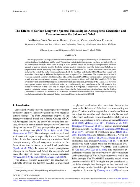 The Effects Of Surface Longwave Spectral Emissivity On Atmospheric
