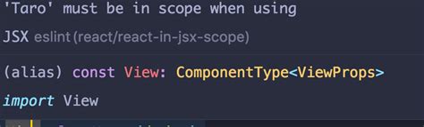 eslint对import Taro from tarojs taro 的处理 Issue NervJS taro GitHub