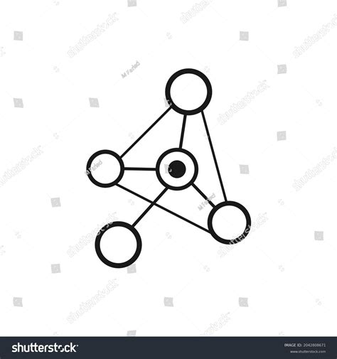 Vector Molecules Connected Triangular Shape Stock Vector Royalty Free 2042808671 Shutterstock