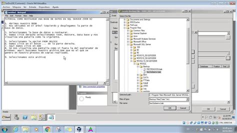 restaurar base de datos full sql server 2008 r2 youtube