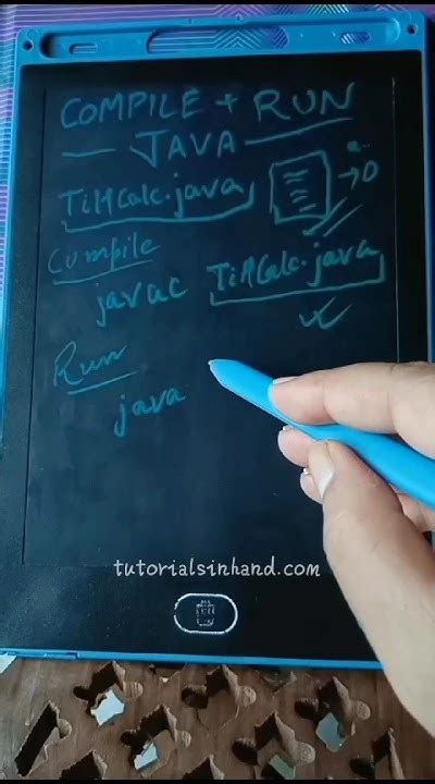 java command to compile run java javatutorial javaprogramming