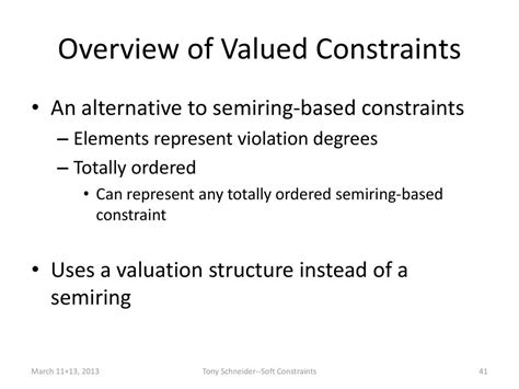 an overview of soft constraints ppt download