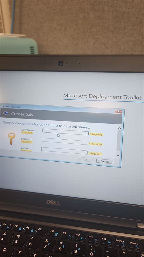 connection to deployment share cannot be made please help r mdt