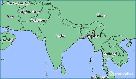 Where Is Imphal India Imphal Manipur Map