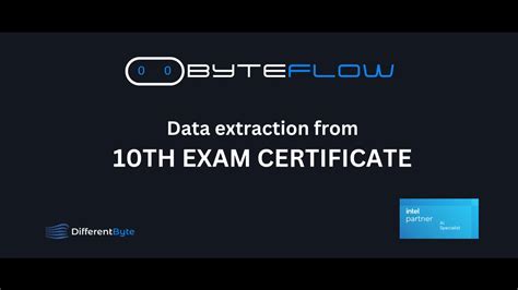 Use Case 10th Exam Certificate Byteflow