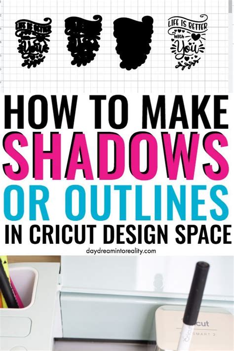 How To Use The Offset Tool In Cricut Design Space Make Outlines Shadows Manualidades