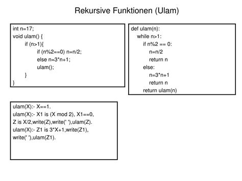 Ppt Rekursive Funktionen Fakultät Powerpoint Presentation Free Download Id5686424