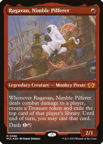 Ragavan Nimble Pilferer Mul Foil Etched Mtg Wolf México