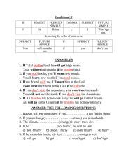 Conditional If Type 1 ESL Worksheet By Usps1acc