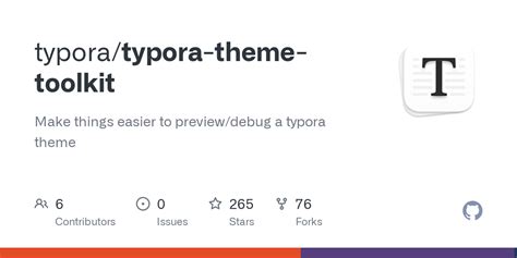 Github Typora Typora Theme Toolkit Make Things Easier To Preview Debug A Typora Theme