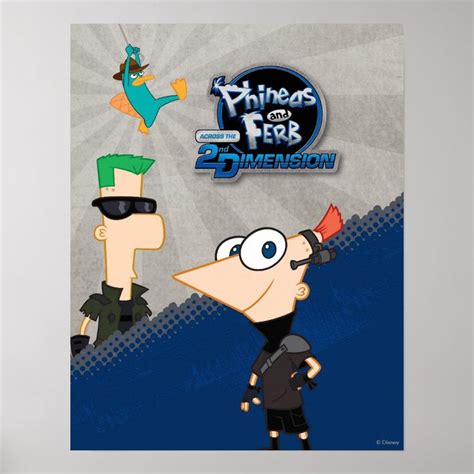 Phineas And Ferb 2d Poster Zazzle In 2025 Phineas And Ferb