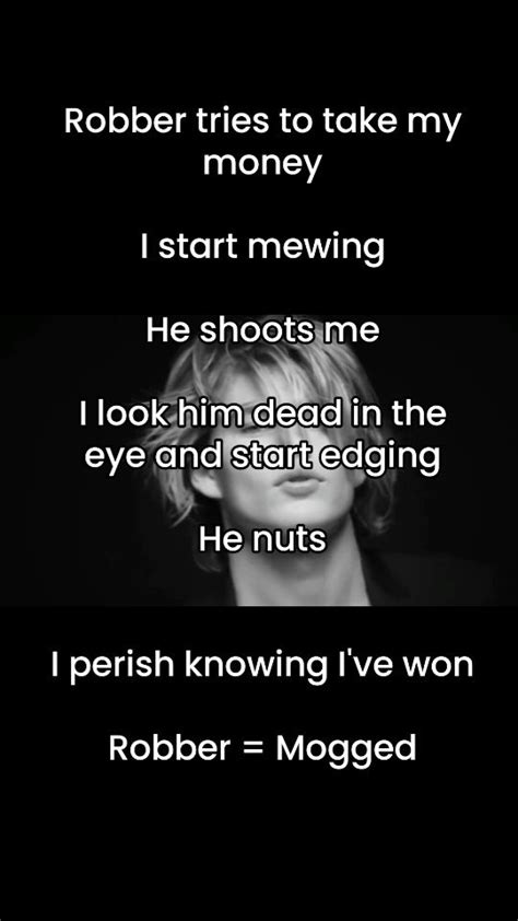 Mogging Society Looksmaxxing Mog Edging Edge Goon Mew Instagram