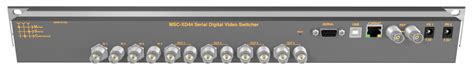 Matrix Switch MSC XD44S 4 Input 4 Output 3G SDI Video Router With Status Panel