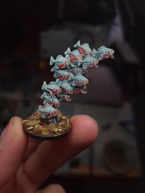 [art] [oc] Piranha Swarm Miniature R Dnd