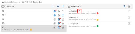 Manage Your Backup Sets