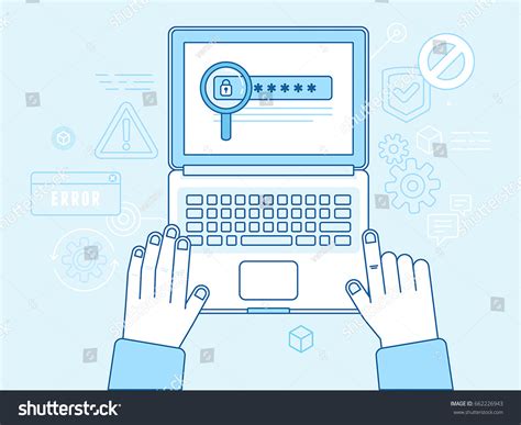 Vector Illustration Modern Flat Linear Style Stock Vector Royalty Free 662226943 Shutterstock