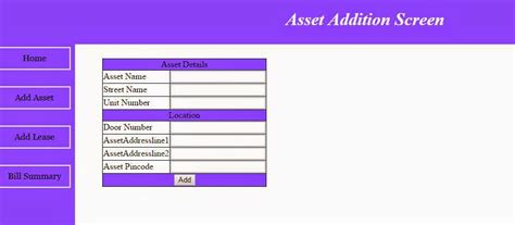 My Work Rental Asset Management Application