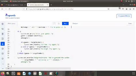 Shaik Umera On Linkedin Make A Guess A Number Using Java Internpe