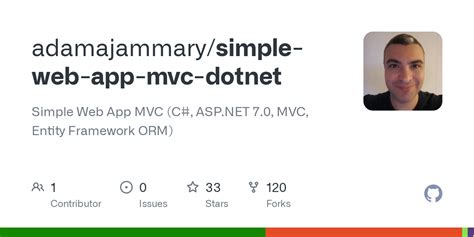 Github Adamajammarysimple Web App Mvc Dotnet Simple Web App Mvc C Aspnet 70 Mvc