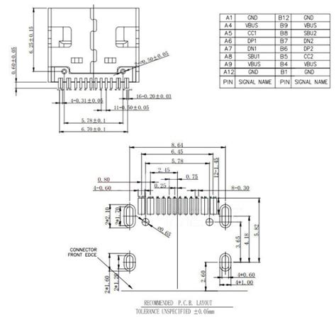 Разъем Usb Type C под пайку на плату Radiomart Kz Робототехника и радиодетали