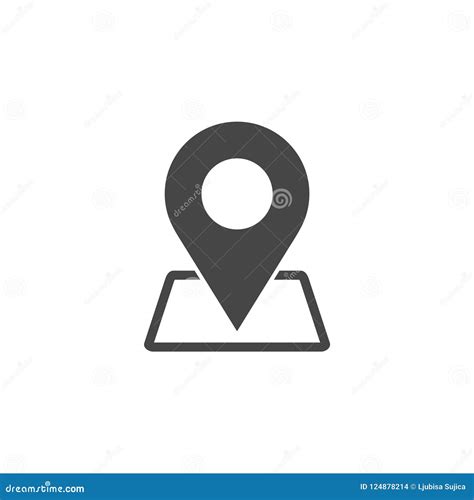Pin Map Icon Map Pointer Vector Icon Stock Vector Illustration Of Modern Button 124878214