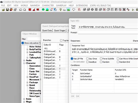 Ck Dialogue Viewer Issue Technical Support Skyrim Special Edition Loverslab