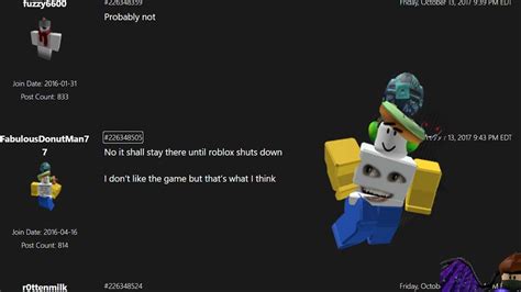 Reading My Old Roblox Forum Posts Youtube