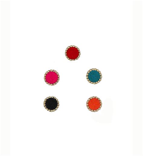 Anuradha Art Jewellery Multi Colour Small Bindi Wedding Bindi Packets For Ladieswomen Fancy