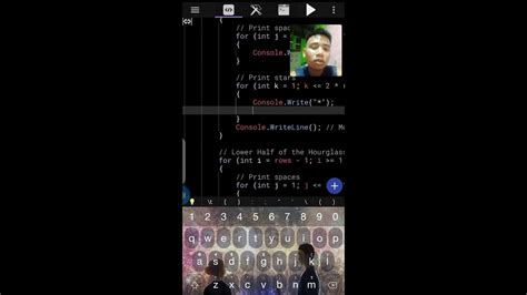 Creating A Hourglasspattern Using C Youtube