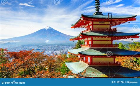 Chureito Pagoda Fujiyoshida One Of The Most Famous Views Of Mount