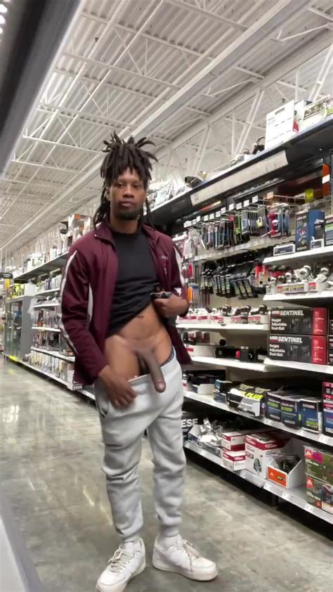 HUNG Exhibitionist Shows Off BBC In Store ThisVid