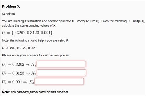 solved 3 points you are building a simulation and need to