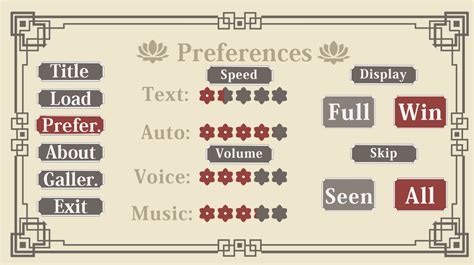 Visual Novel GUI Pack 013 By Smileflower