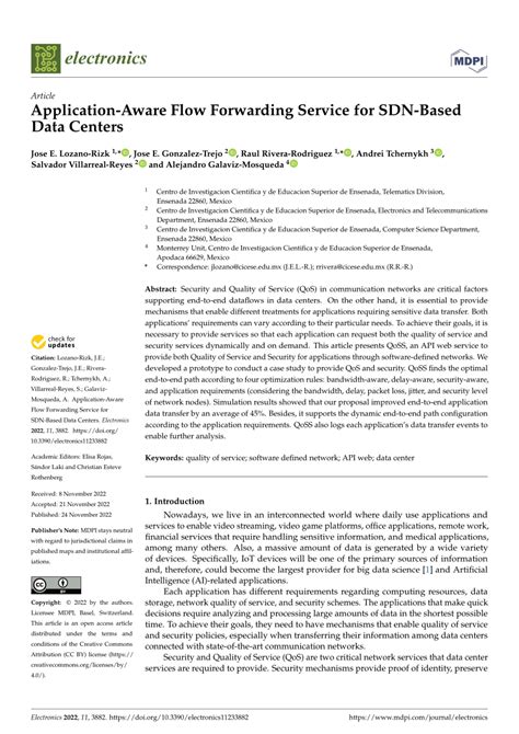 Pdf Application Aware Flow Forwarding Service For Sdn Based Data Centers