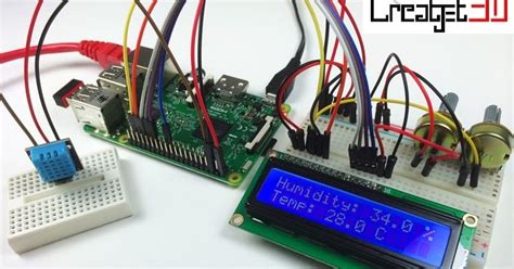 Temperature And Humidity Calculator Using Raspberry Pi By Creatjet3d