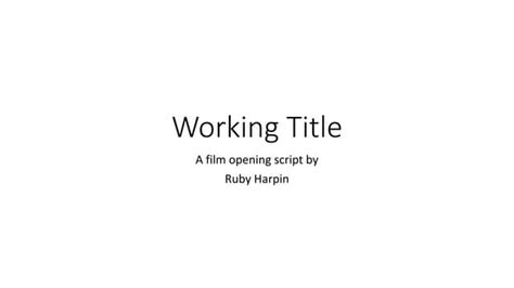 Ruby Script Ppt