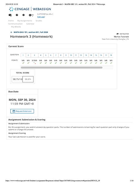 homework 3 math shu 151 section 001 fall 2024 webassign pdf