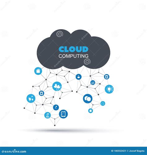 Cloud Computing IoT IIoT Networking Green Energy Future Technology Concept Creative Design