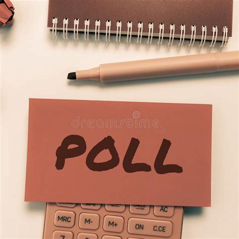 conceptual display poll word for record of the number of votes cast in