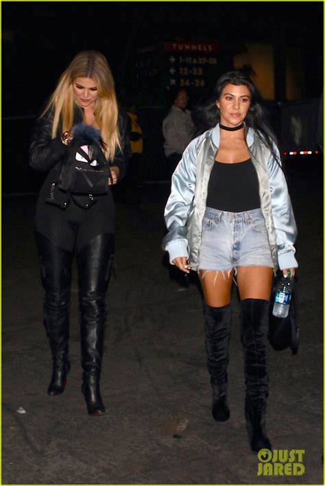 Khloe And Kourtney Kardashian Hit Up Beyonces Pasadena Show Photo